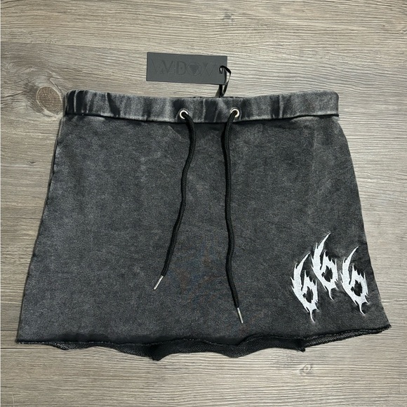Dolls Kill | Skirts | Nwt Dolls Kill Widow Favorite Number Mini Skirt ...